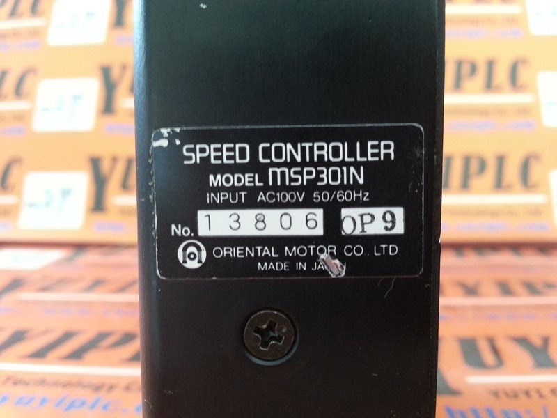 ORIENTAL MSP301N SPEED CONTROLLER - 裕益科技自動化設備可程式編碼器PLC分散式控制系統DCS
